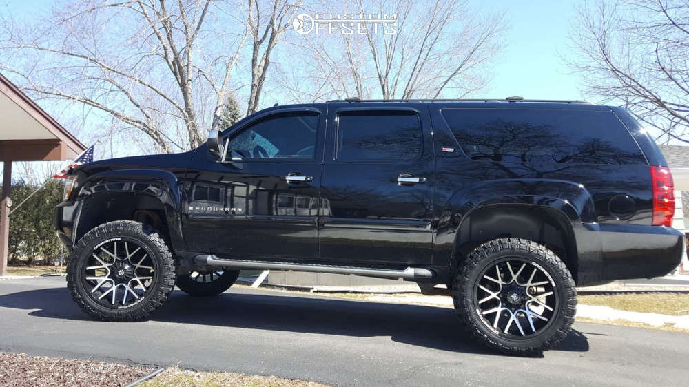 2007 Chevrolet Suburban 1500 with 22x12 -44 Dropstars 654mb and 35/12 ...