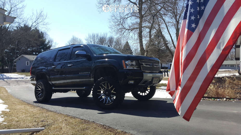 2007 Chevrolet Suburban 1500 with 22x12 -44 Dropstars 654mb and 35/12 ...