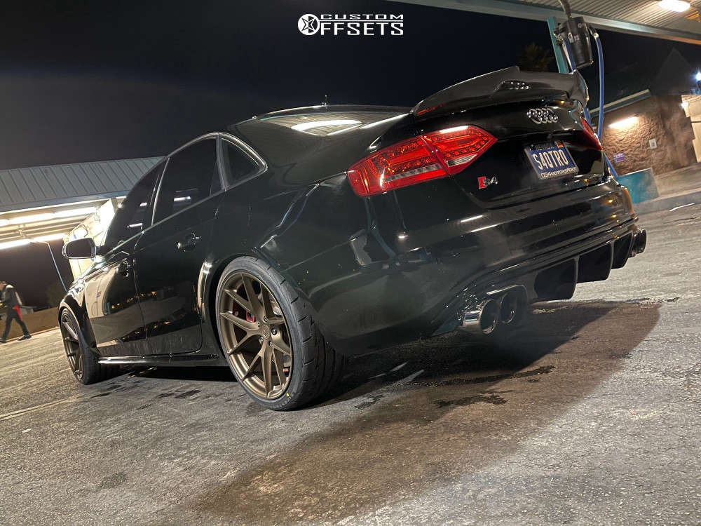 2012 Audi S4 with 19x9.5 35 Aodhan Aff7 and 255/35R19 Firestone ...