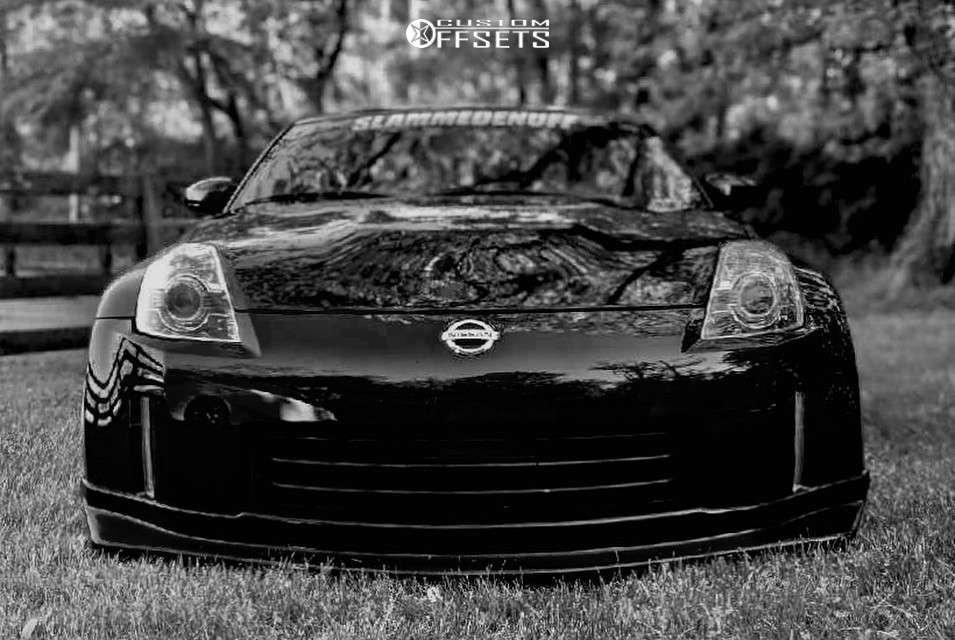 2007 Nissan 350Z with 19x9.5 40 Rotiform Forged Kps and 235/45R19 ...