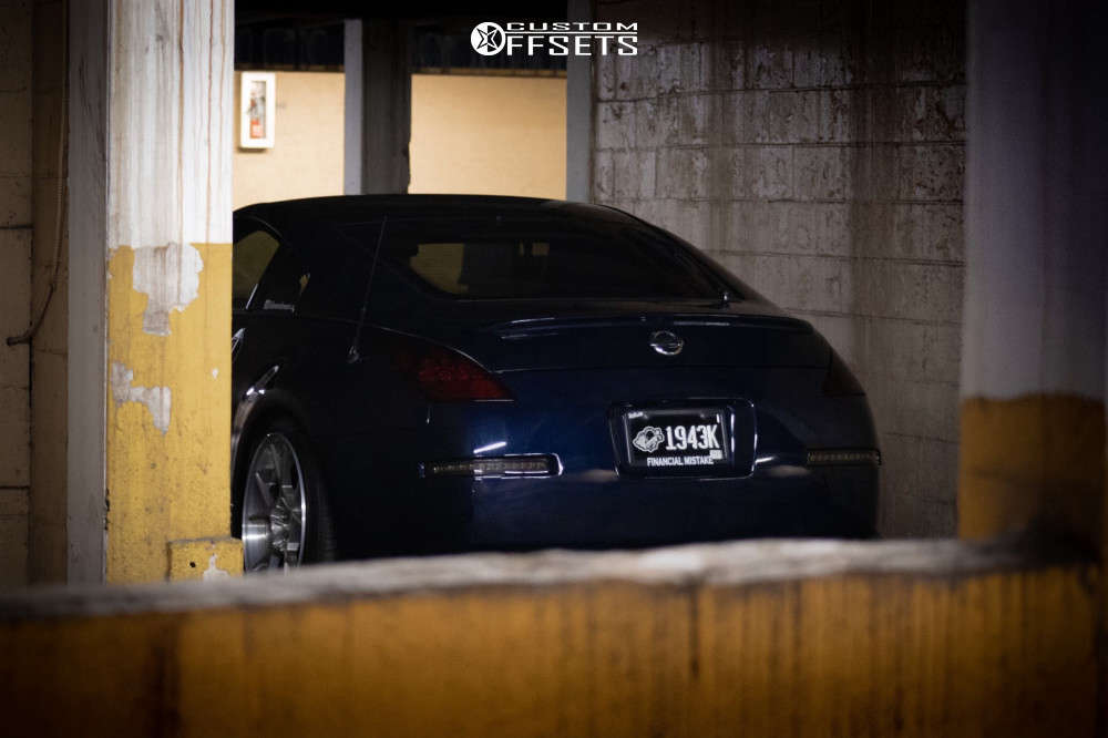 2007 Nissan 350Z with 19x9.5 40 Rotiform Forged Kps and 235/45R19 ...