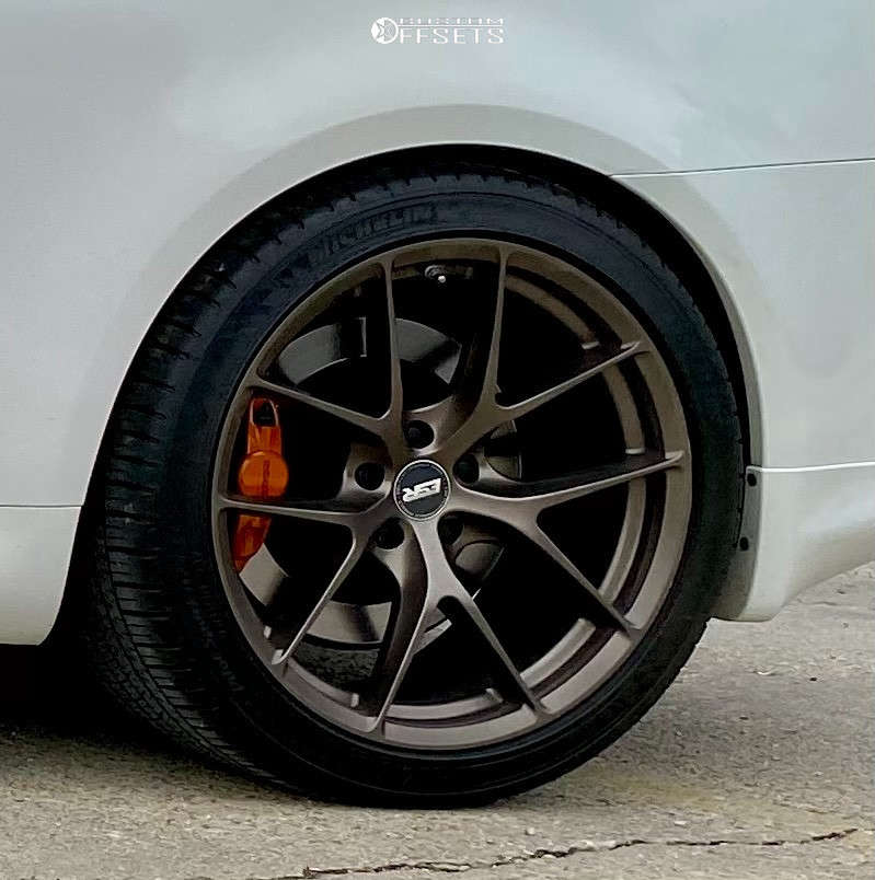 2013 INFINITI G37 with 19x9.5 22 ESR Rf2 and 255/40R19 Michelin Pilot ...