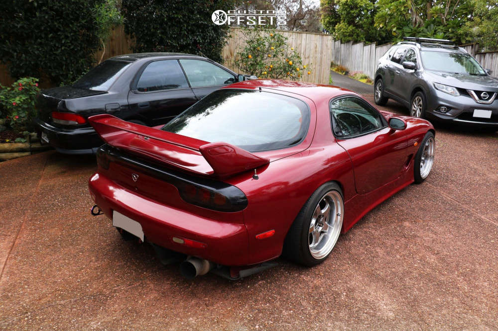 1993 Mazda RX-7 with 18x9.5 18 Work Meister S12p and 235/40R18 Nexen ...