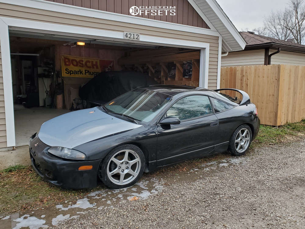 1995 Mitsubishi Eclipse with 17x8 35 Enkei Evo Viii and 235/45R17 ...
