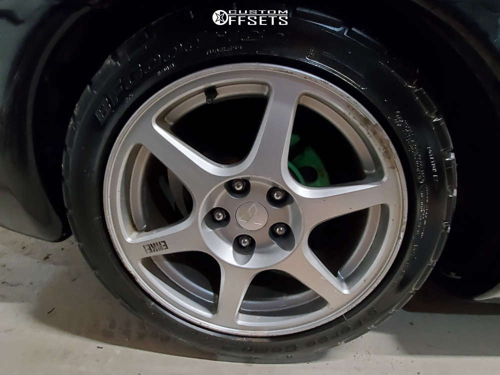 1995 Mitsubishi Eclipse with 17x8 35 Enkei Evo Viii and 235/45R17 ...