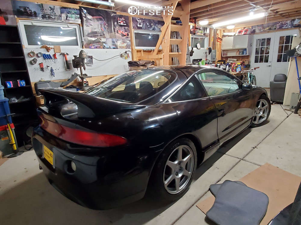 1995 Mitsubishi Eclipse with 17x8 35 Enkei Evo Viii and 235/45R17 ...