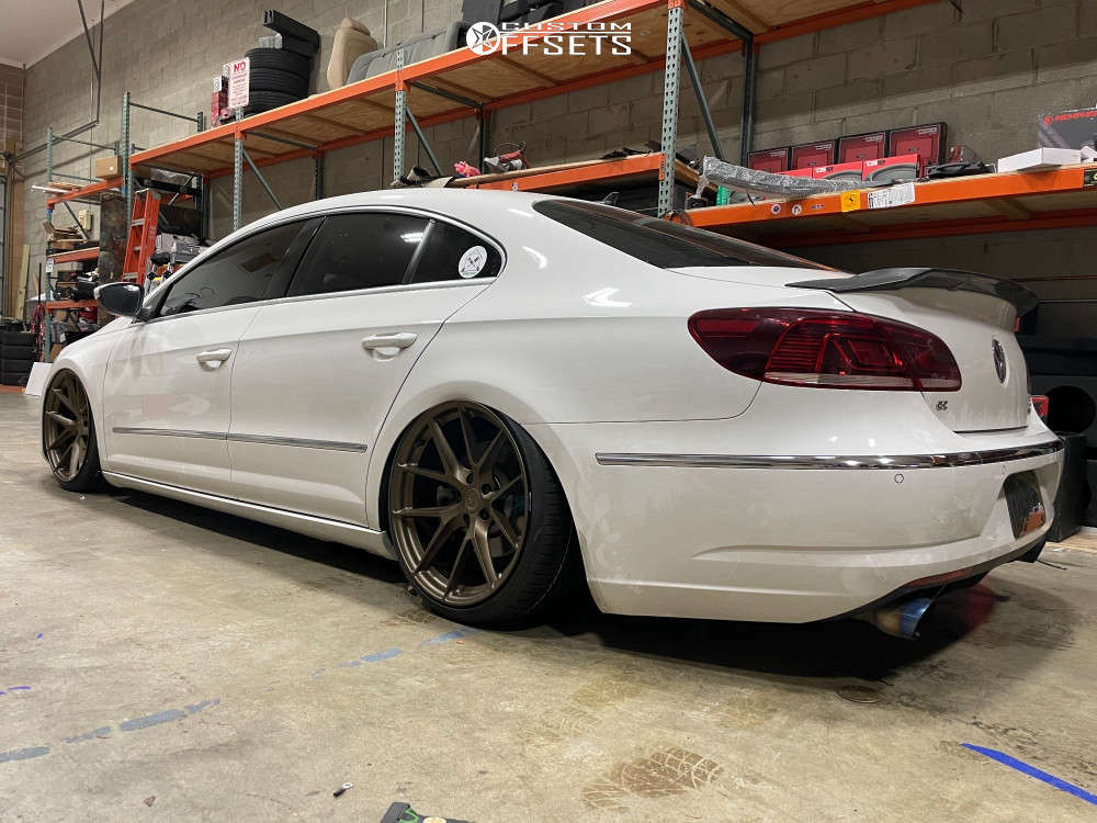 2014 Volkswagen CC with 19x9.5 35 Aodhan Aff7 and 225/35R19 Toyo Tires ...