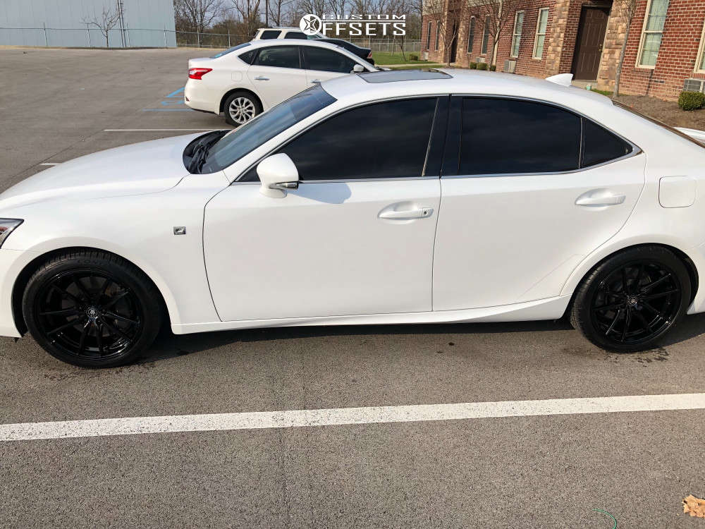 2018 Lexus IS300 with 18x8 35 Konig Oversteer and 225/45R18 Continental ...