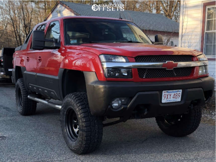 2002 Chevrolet Avalanche 1500 with 17x9 -19 Pro Comp Series 97 and 35/ ...