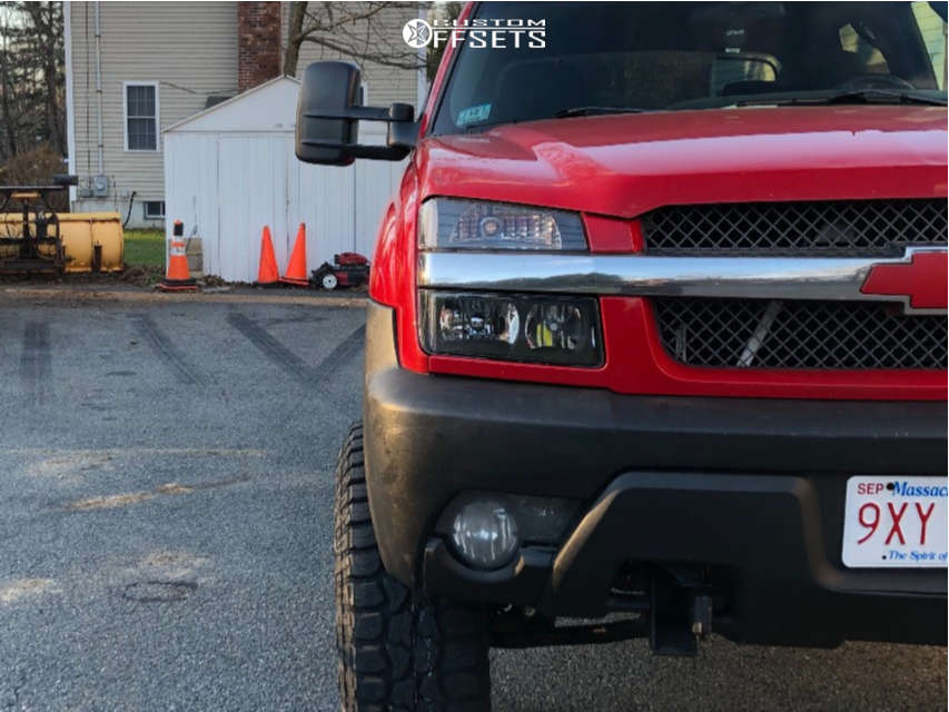 2002 Chevrolet Avalanche 1500 with 17x9 -19 Pro Comp Series 97 and 35/ ...