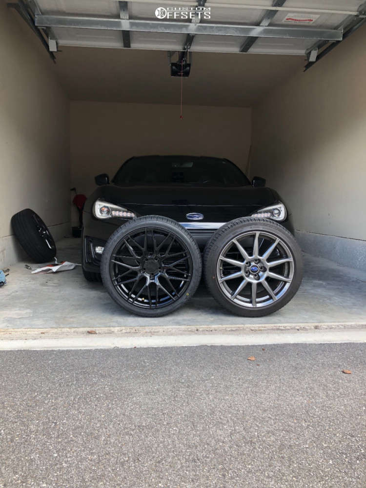 2018 Subaru BRZ with 18x8.5 38 F1R F103 and 245/35R18 Toyo Tires Proxes ...