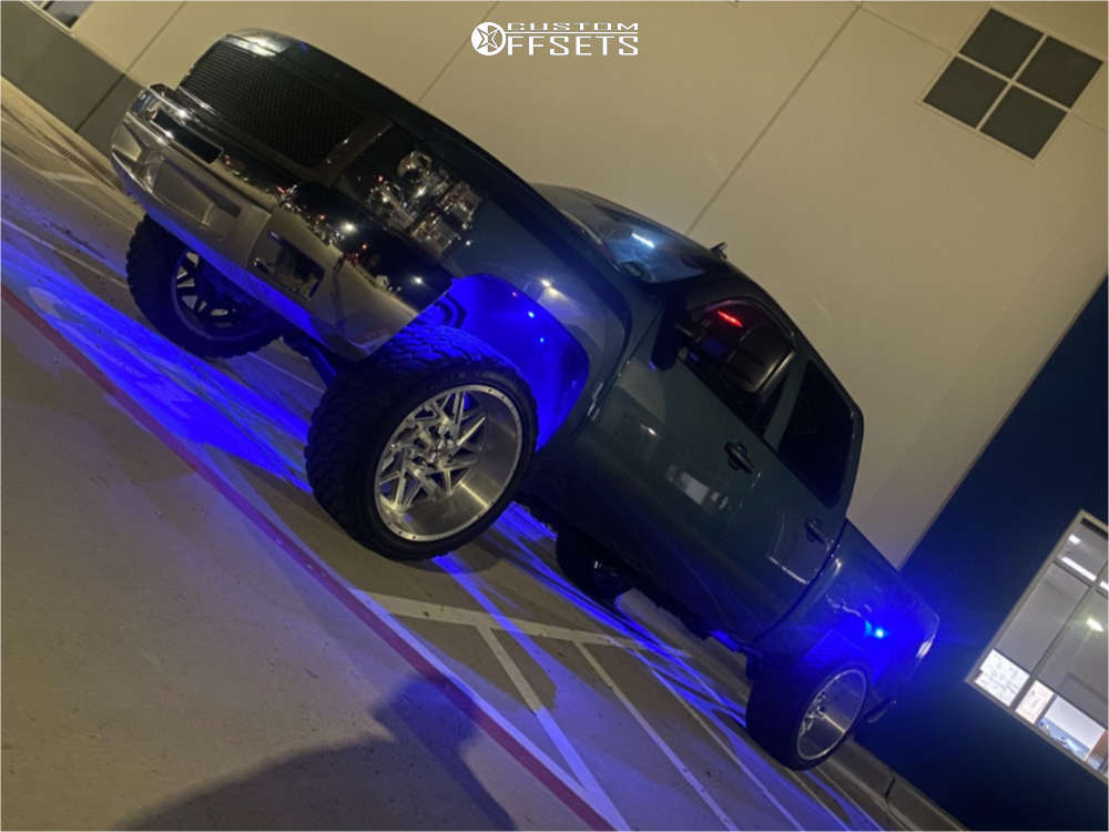 2012 Chevrolet Silverado 1500 with 22x12 -44 XF Forged Xfx-304 and 33/ ...