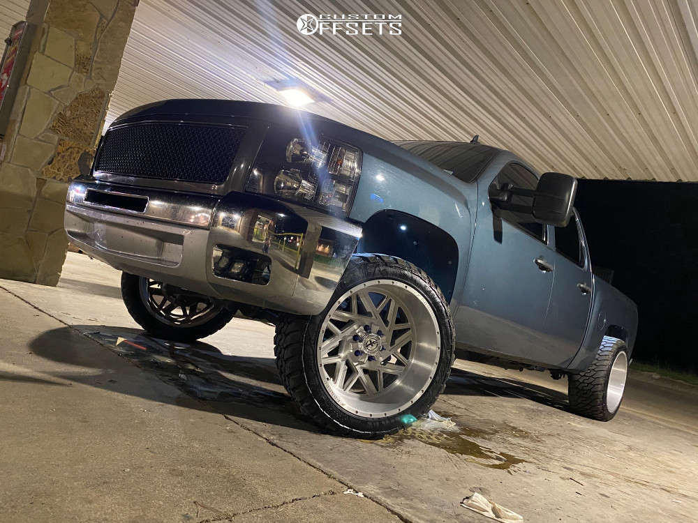 2012 Chevrolet Silverado 1500 with 22x12 -44 XF Forged Xfx-304 and 33/ ...