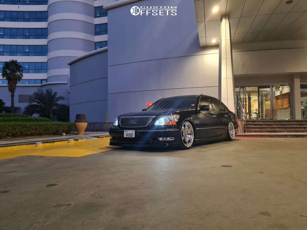 2006 Lexus LS430 with 20x8.5 38 Weds Bazreia and 235/35R20 Pirelli P ...