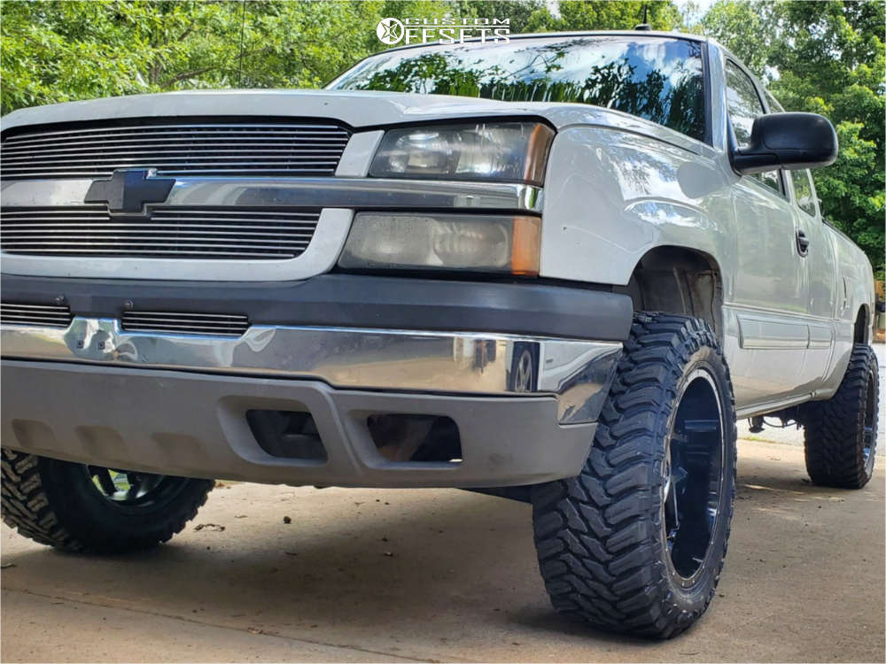 2003 Chevrolet Silverado 1500 with 20x10 -29 Vision Sliver and 33/12 ...