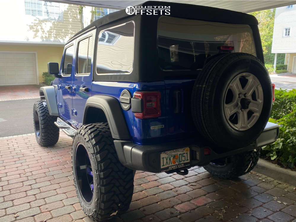 2020 Jeep Wrangler with 22x12 -44 Xtreme Mudder Xm-343 and 37/13.5R22 ...