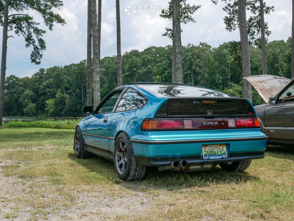1991 Honda CRX with 15x8 35 Gram Lights 57dr and 205/50R15 Nitto Neo ...