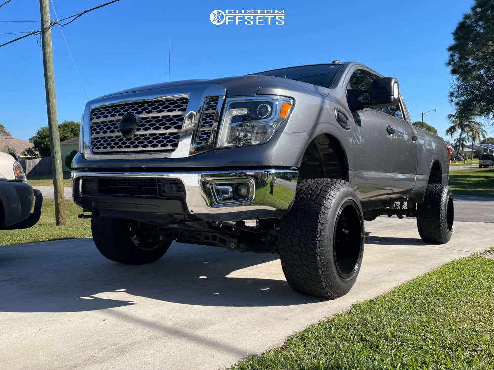 2016 Nissan Titan XD with 20x14 -76 Fuel Hostage and 35/12.5R20 Toyo ...