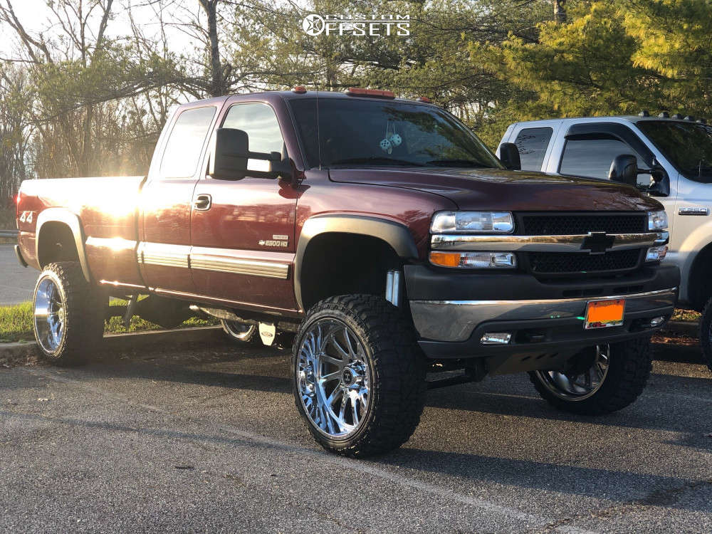 2002 Chevrolet Silverado 2500 HD with 24x12 -44 Hardcore Offroad Hc15 ...