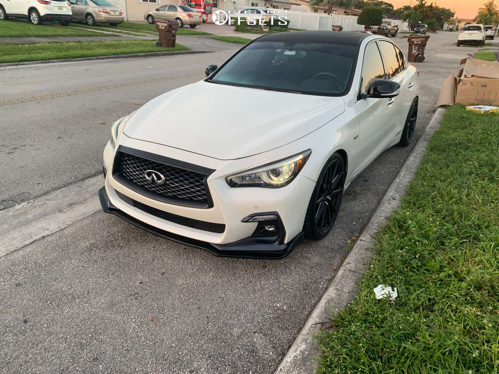 2018 INFINITI Q50 with 20x9 32 Vossen Hf3 and 245/35R20 Sumitomo Encounter At and Lowering ...