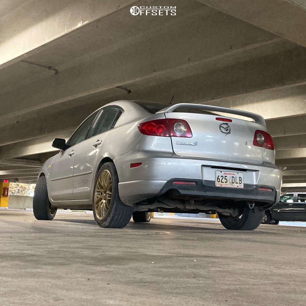 2007 Mazda 3 with 18x8 35 MSR 045 and 215/30R18 Cooper Zeon Zpt and ...