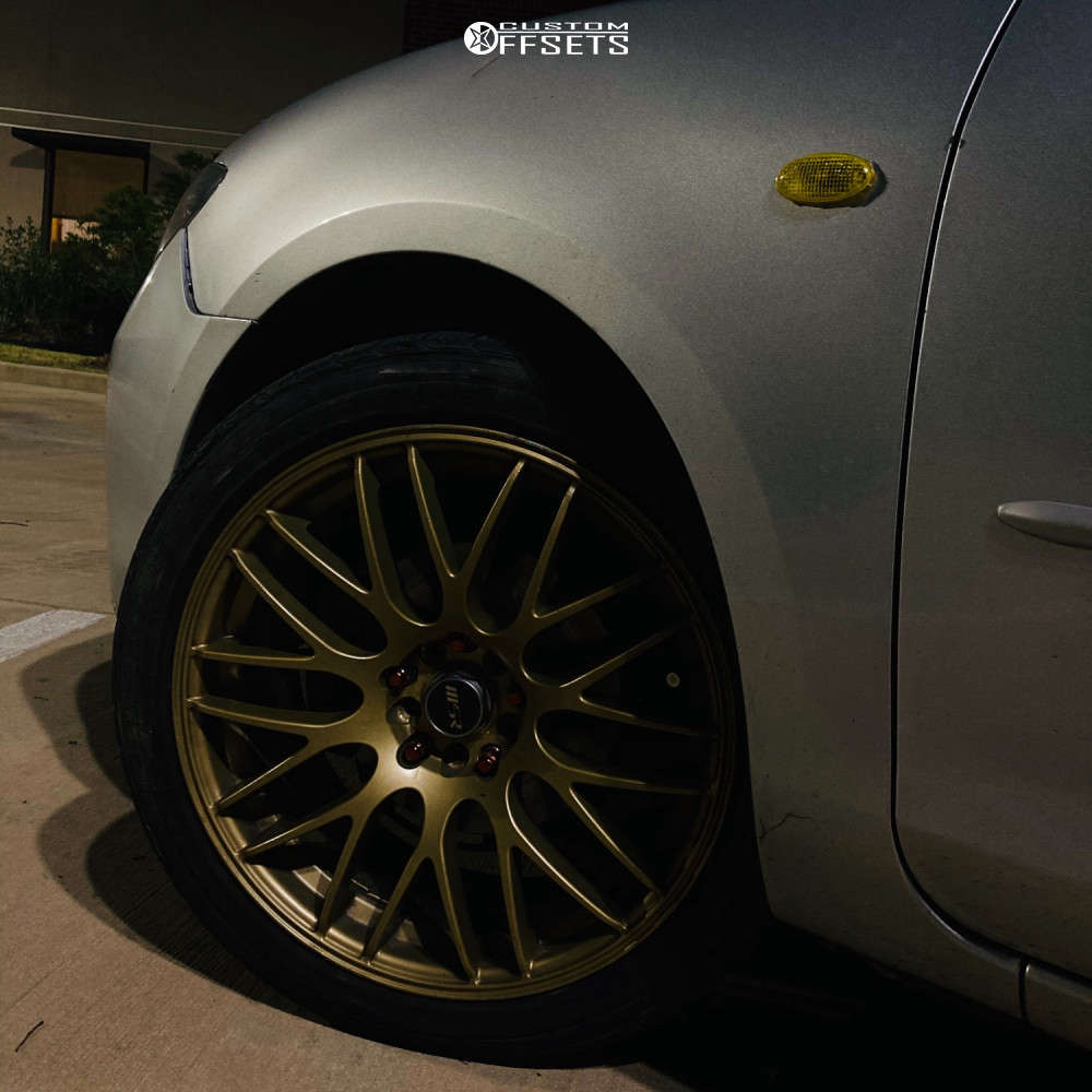 2007 Mazda 3 with 18x8 35 MSR 045 and 215/30R18 Cooper Zeon Zpt and ...