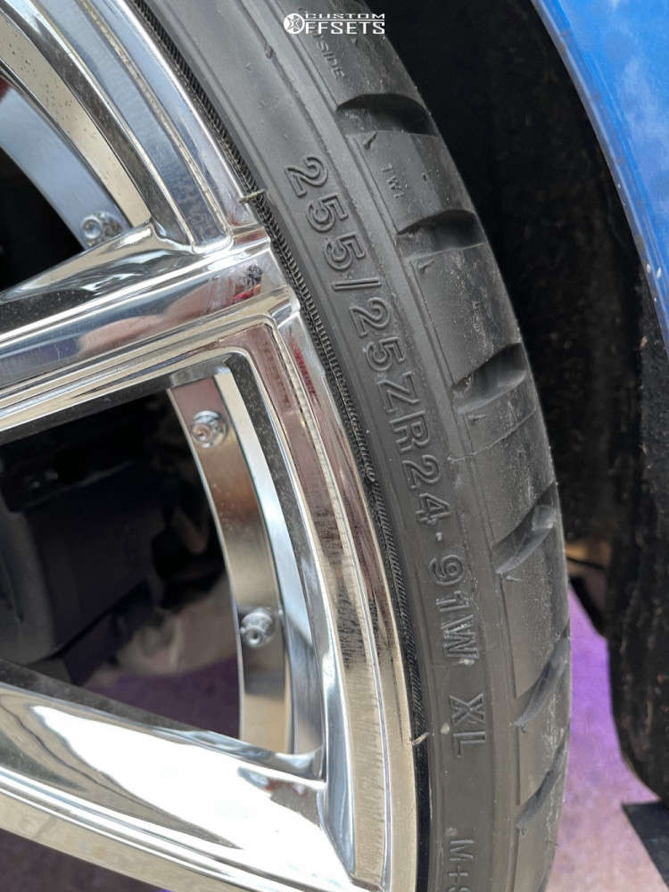 2017 Ford Mustang with 24x9 15 Blade Luxury Tundra and 255/25R24 ...