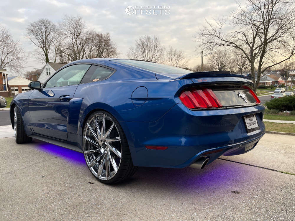 2017 Ford Mustang with 24x9 15 Blade Luxury Tundra and 255/25R24 ...