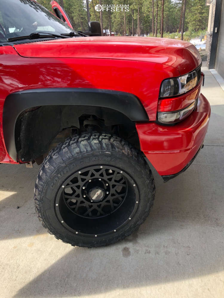 2002 Chevrolet Silverado 2500 HD with 20x12 -51 Vision Rocker and 33/12 ...