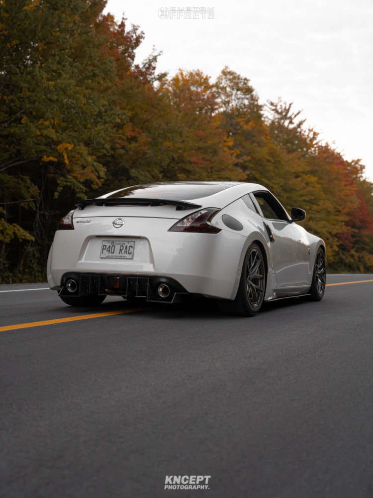 2017 Nissan 370Z with 18x8 40 Fast Wheels Fc04 and 225/40R18 Firestone ...