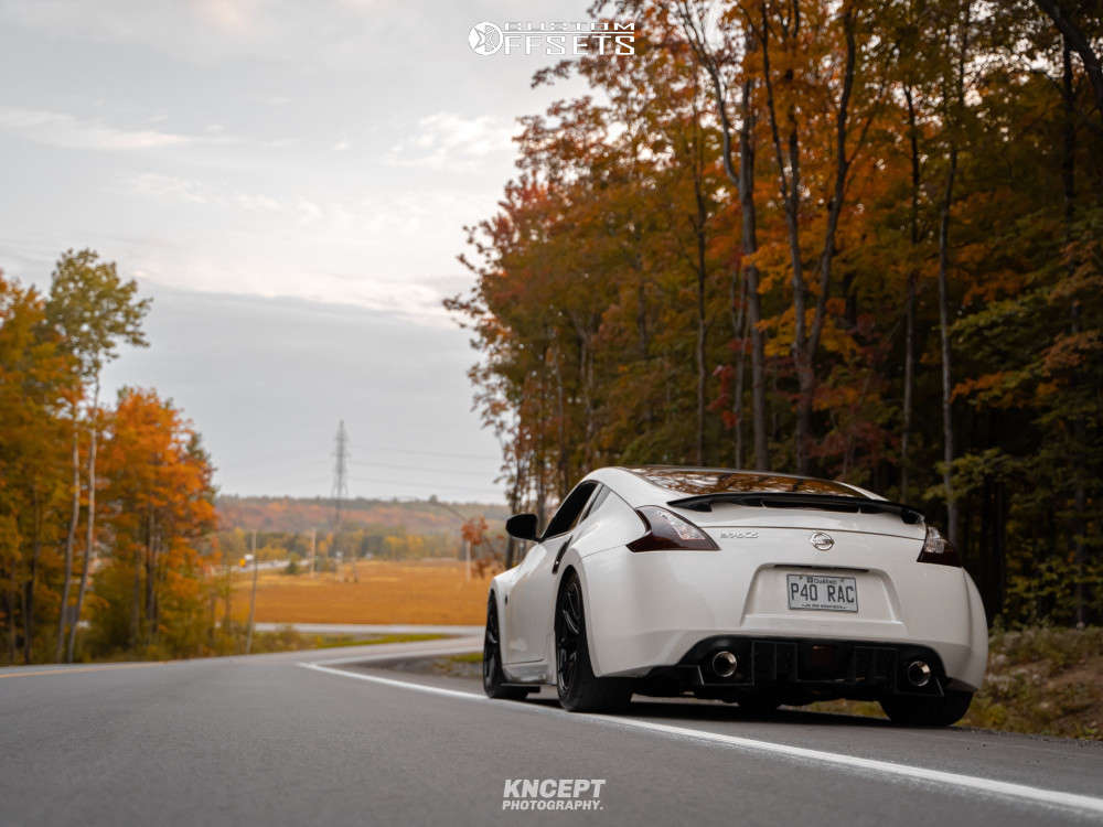 2017 Nissan 370Z with 18x8 40 Fast Wheels Fc04 and 225/40R18 Firestone ...