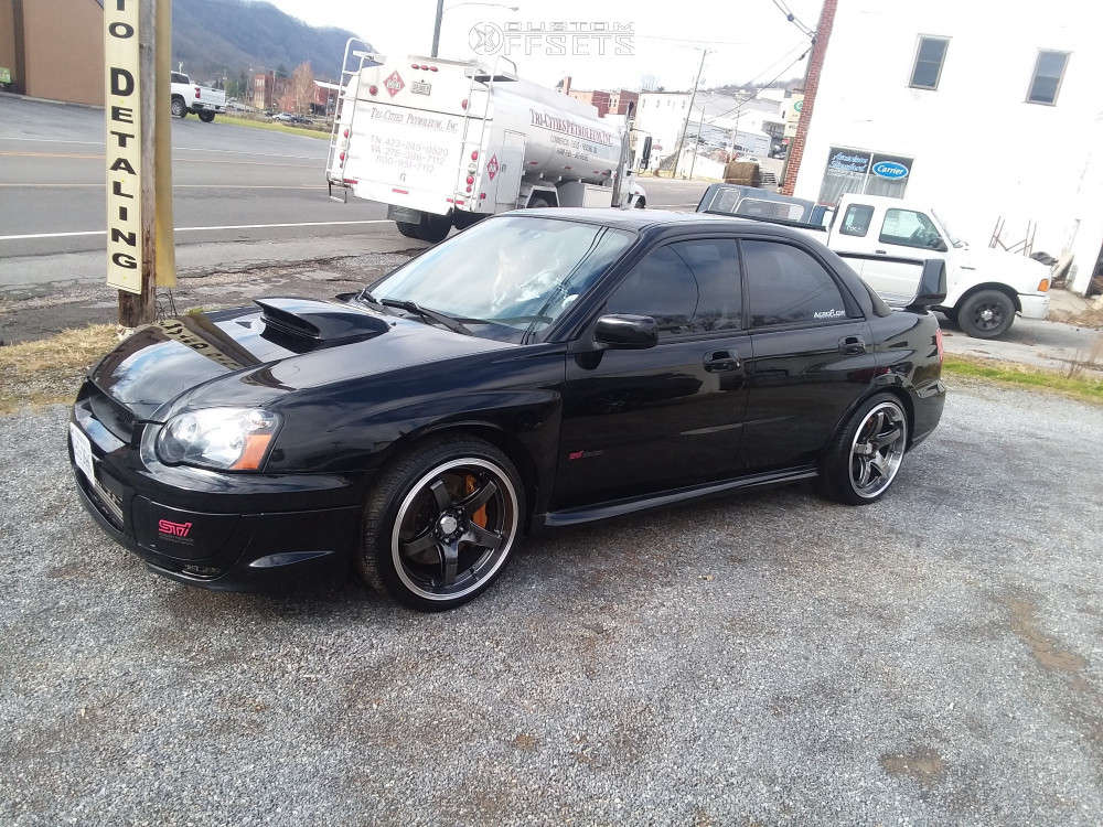 2005 Subaru WRX STI with 18x8.5 25 XXR 555 and 215/40R18 Westlake Sa07 ...