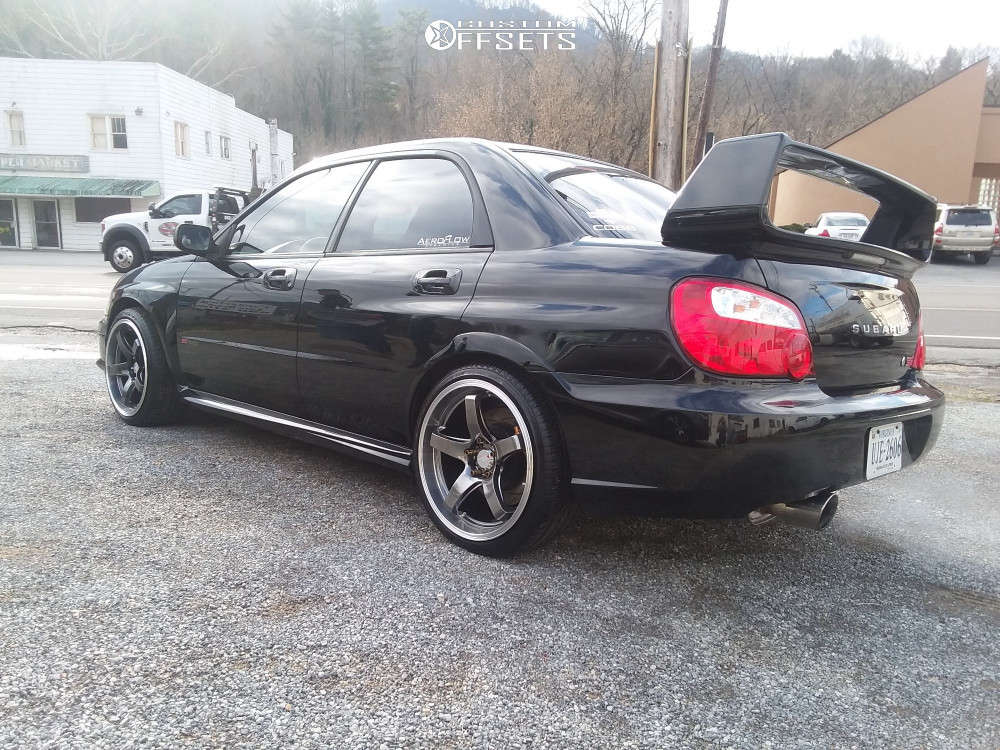 2005 Subaru WRX STI with 18x8.5 25 XXR 555 and 215/40R18 Westlake Sa07 ...