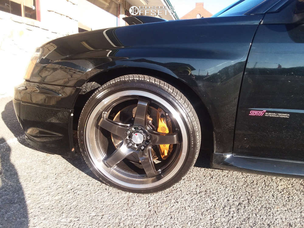 2005 Subaru WRX STI with 18x8.5 25 XXR 555 and 215/40R18 Westlake Sa07 ...