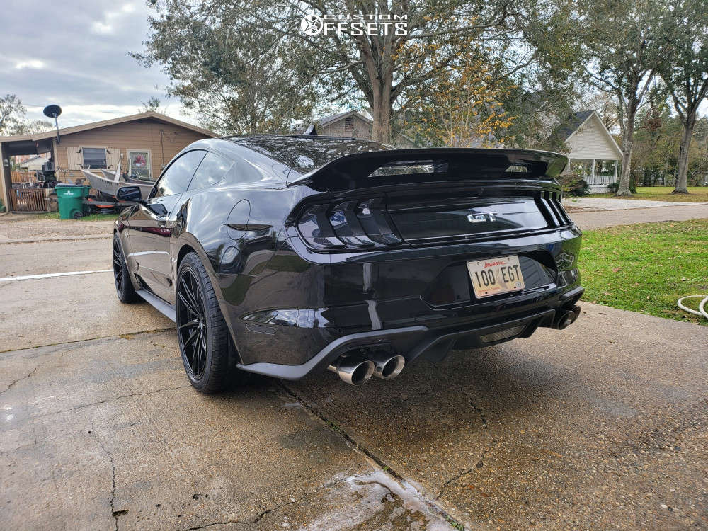 2020 Ford Mustang with 20x9.5 25 Konig Oversteer and 275/35R20 Lionhart ...