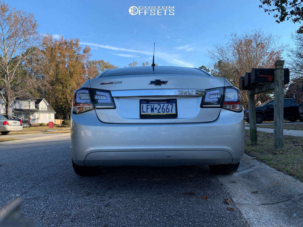 2014 Chevrolet Cruze with 18x8 40 Konig Control and 235/40R18 Toyo ...