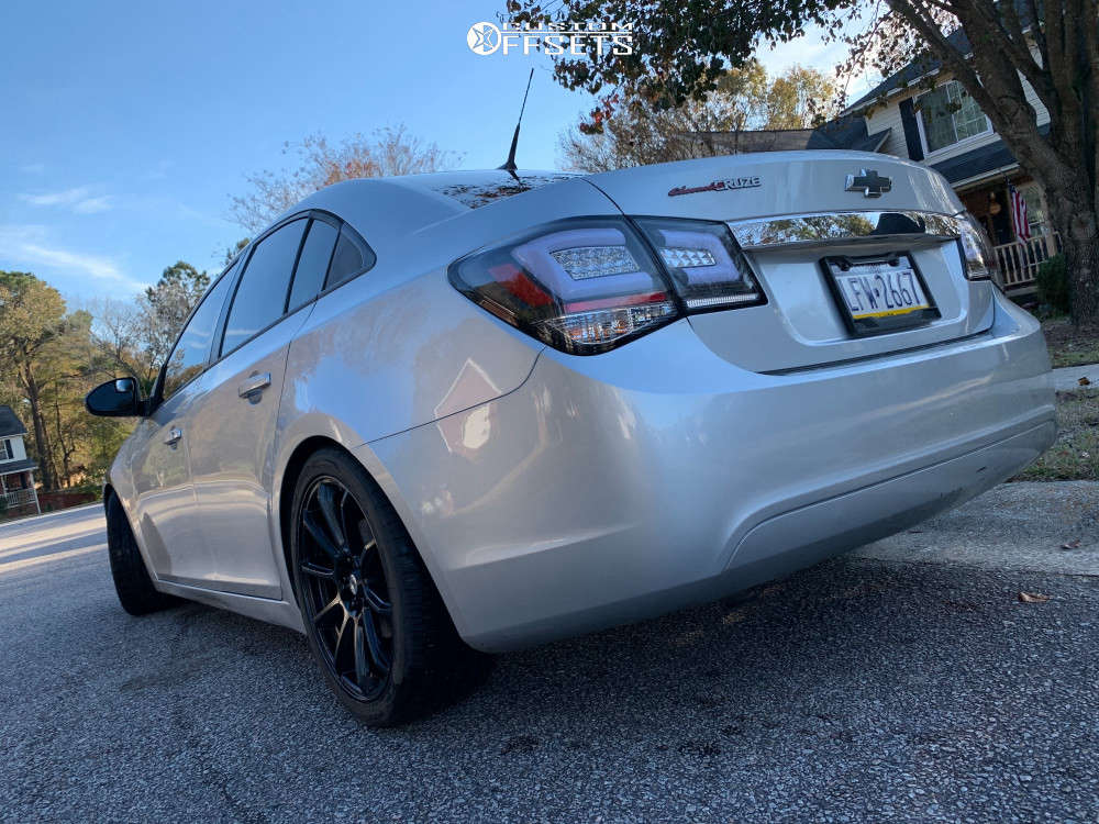2014 Chevrolet Cruze with 18x8 40 Konig Control and 235/40R18 Toyo ...