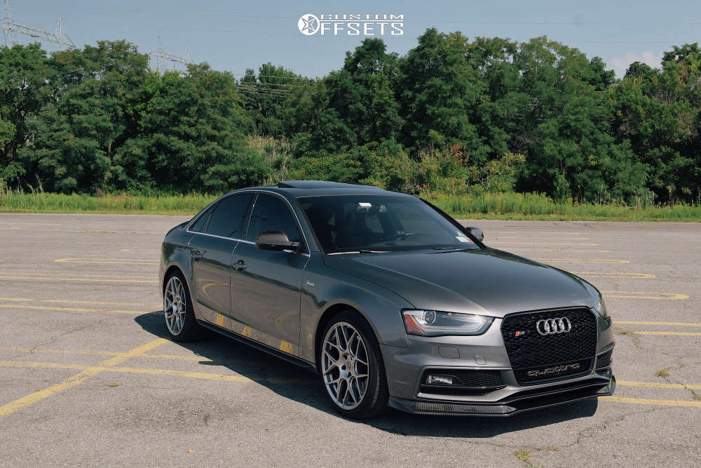 2014 Audi S4 with 19x9.5 45 HRE Ff01 and 255/35R19 Michelin Pilot Sport ...