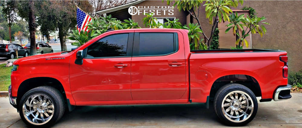 2020 Chevrolet Silverado 1500 with 22x12 -44 RBP 74r and 305/40R22 ...