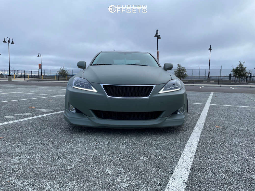 2006 Lexus IS350 with 19x8.5 30 ESR Cs5 and 235/35R19 Federal SS595 and ...