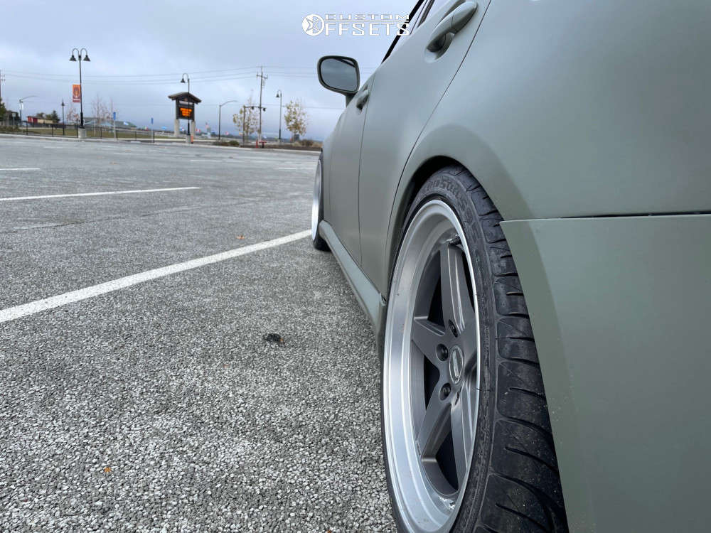 2006 Lexus IS350 with 19x8.5 30 ESR Cs5 and 235/35R19 Federal SS595 and ...