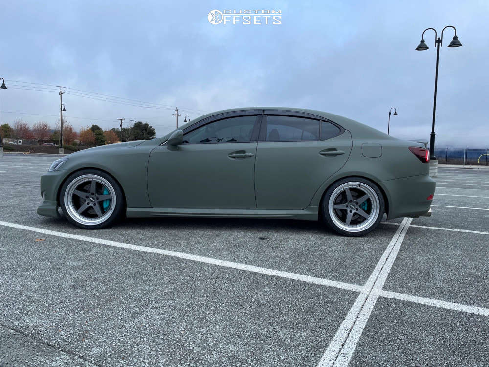 2006 Lexus IS350 with 19x8.5 30 ESR Cs5 and 235/35R19 Federal SS595 and ...
