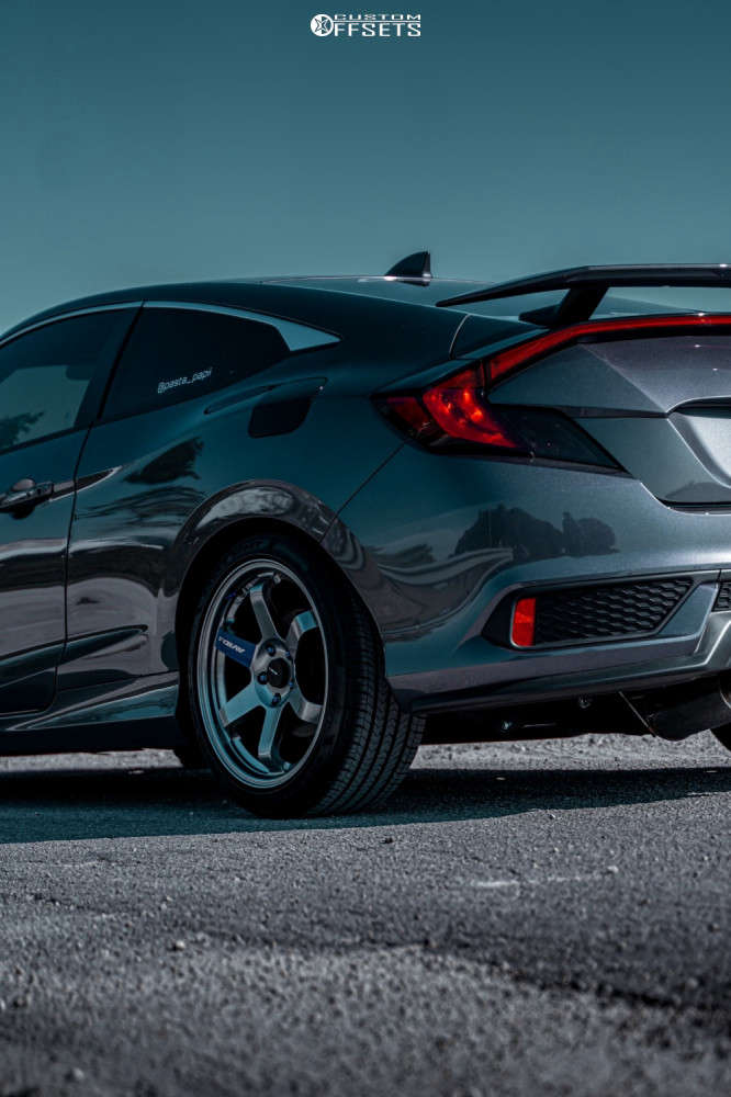 2020 Honda Civic with 18x8.5 35 AVID1 AV6 and 235/40R18 Goodyear Eagle ...