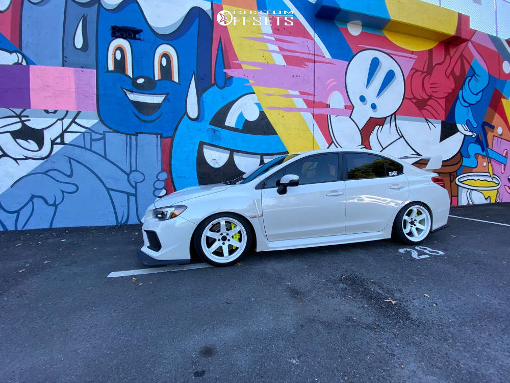 2019 Subaru WRX STI with 18x9.5 24 AVID1 AV6 and 235/40R18 Firestone ...