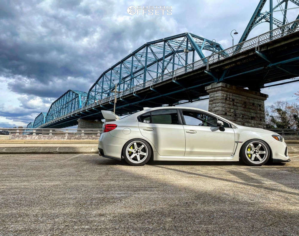 2019 Subaru WRX STI with 18x9.5 24 AVID1 AV6 and 235/40R18 Firestone ...