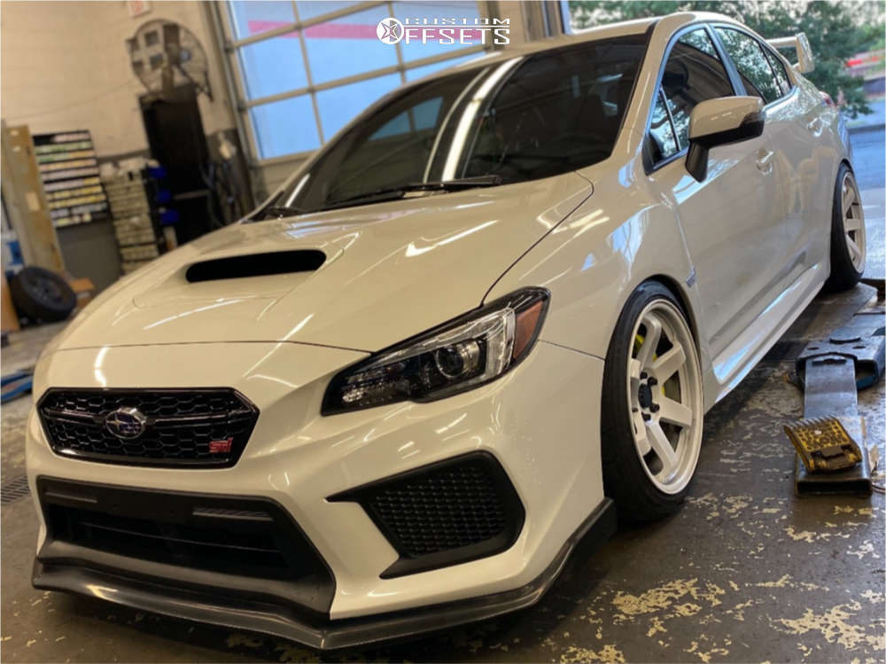 2019 Subaru WRX STI with 18x9.5 24 AVID1 AV6 and 235/40R18 Firestone ...