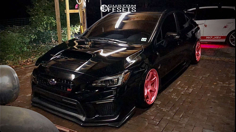 2019 Subaru WRX STI with 18x10.5 12 Rays Engineering 57dr and 225/45R18 ...