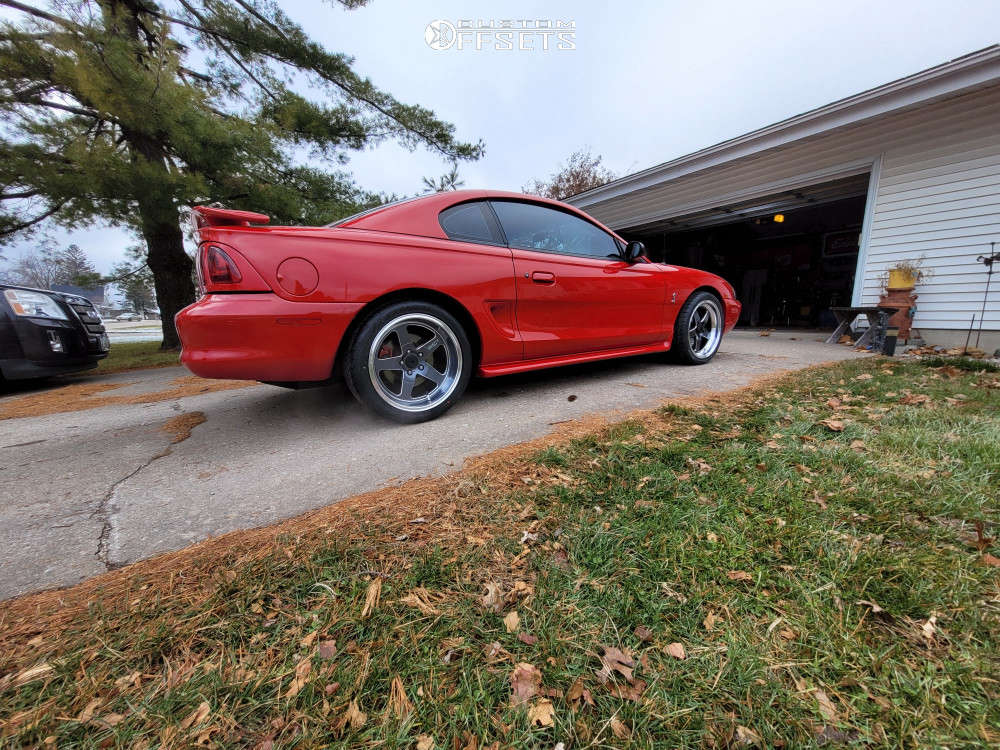 1997 Ford Mustang with 18x9 25 Cosmis Racing Xt-005r and 265/35R18 ...