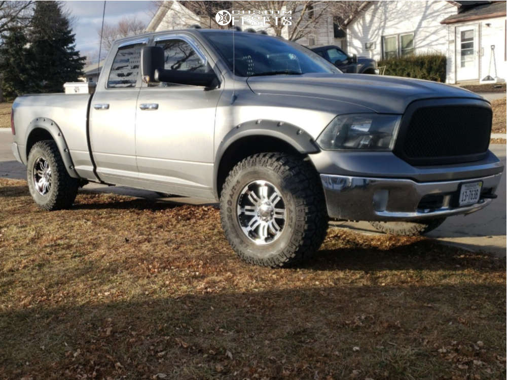 2013 Ram 1500 with 17x8.5 18 Vision Warrior and 35/12.5R17 Kanati Trail ...