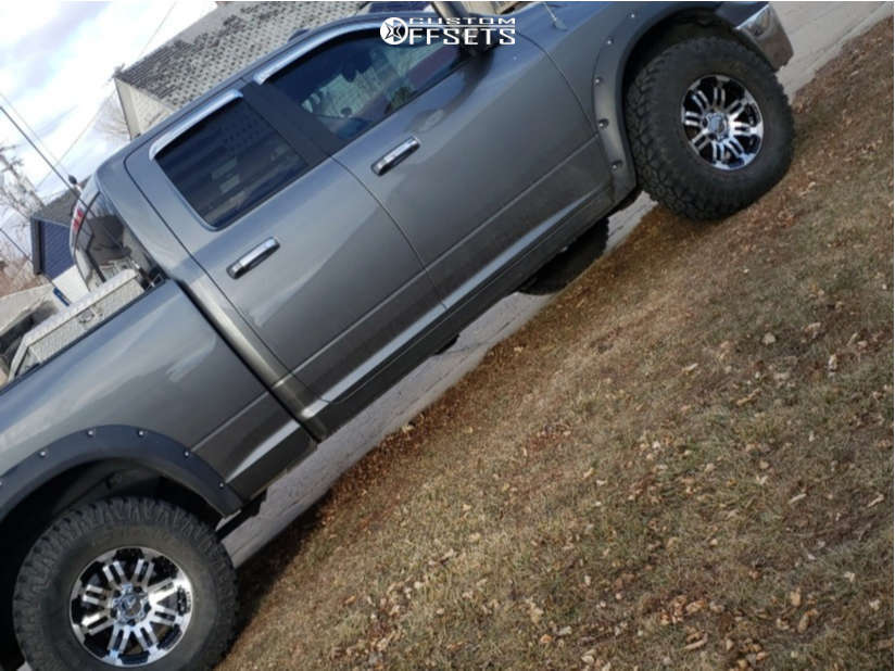 2013 Ram 1500 with 17x8.5 18 Vision Warrior and 35/12.5R17 Kanati Trail ...